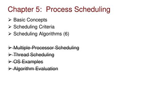 Ppt Chapter 5 Process Scheduling Powerpoint Presentation Free