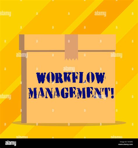 Writing Note Showing Workflow Management Business Concept For The Execution And Automation Of