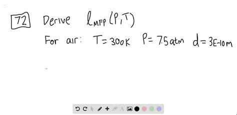 SOLVED The Mean Free Path Of A Gas L Is Defined As The Average Distance Traveled By Molecules