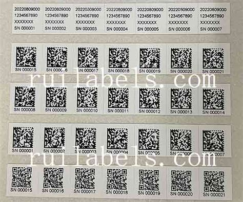 Pre Printed Data Matrix Labels For PCBs SMT Reflow Oven Ruilabels