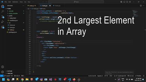 Java Program To Find 2nd Largest Number In An Array Using Visual Studio
