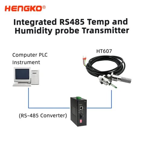 Ht607 Rs485 Modbus Rtu Humidity And Temperature Sensor Probe