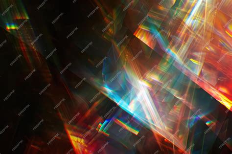 Premium Photo Prismatic Diffraction Effect Photo Overlays Perfect For Adding Vibrant Colorful