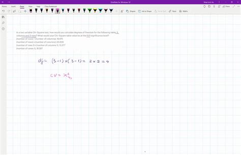 SOLVED In A Two Variable Chi Square Test How Would You Calculate Degrees Of Freedom For The