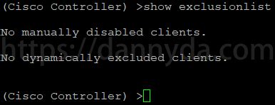 How To Check Enable Disable Cisco Controller Access Point Client Exclusion Policy Settings