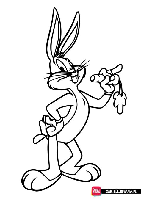Kolorowanki Z Kr Likiem Bugsem Darmowe Kolorowanki Do Druku