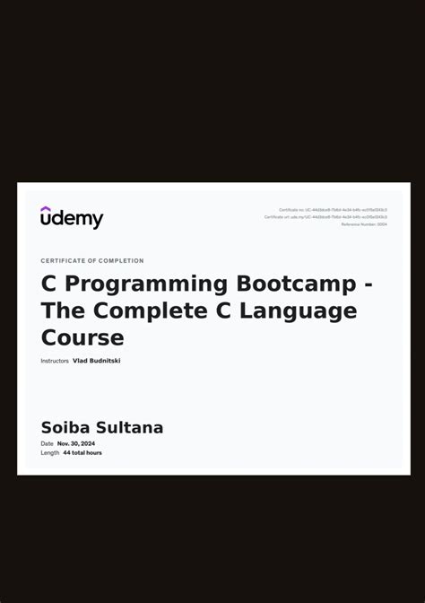 Soiba Sultana On Linkedin Cprogramming Certification Programmingskills