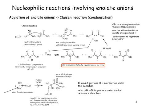 Ppt Nucleophilic Reactions Involving Enolate Anions 2 Powerpoint Presentation Id 2683608