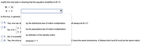 solved suppose ab ac where b and c are n×p matrices and a