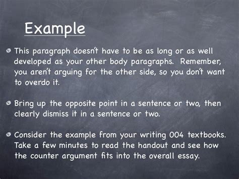 counter argument presentation