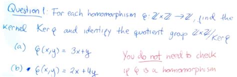 Solved Question 1 For Each Homomorphism ε Z×z→z ﻿find