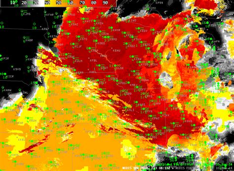 Widespread Advection Fog Over The Midwest Goes R Fog Product Examples
