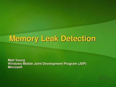 Ppt Memory Leak Detection With Lmemdebug Powerpoint Presentation