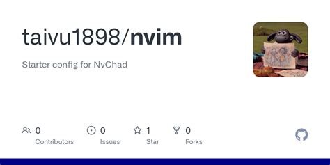 GitHub Taivu Nvim Starter Config For NvChad