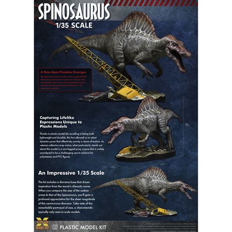Jurassic Park Iii Spinosaurus 135 Scale Plastic Model Kit Reissue