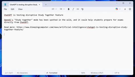 Notepad บน Windows 11 รองรับ Markdown แล้ว