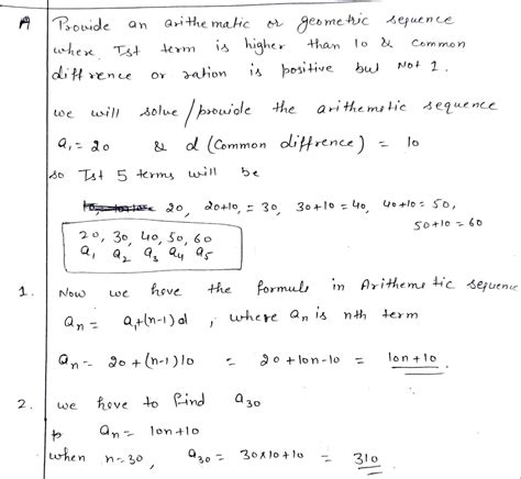 Arithmetic And Geometric Sequence Formula