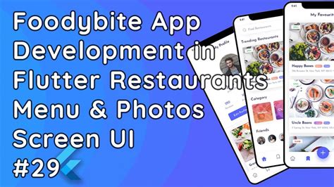 Foodybite App In Flutter Restaurant Menu Photos Screen UI Flutter Tutorial 29 YouTube