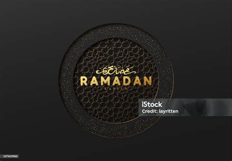 라마단 벡터 배경 라마단 카림의 엠보싱 아랍어 서예 텍스트가 있는 절단 용지의 효과 크리에이티브 디자인 인사말 카드 배너 포스터 전통적인 이슬람 거룩한 휴일 0명에 대한