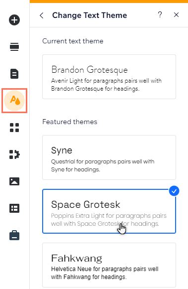 Wix Editor Working With Text Themes Help Center Wix Com