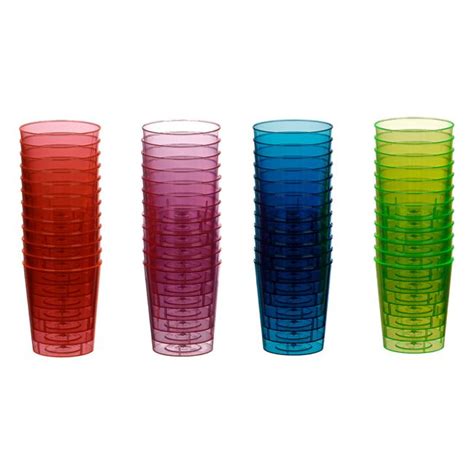 Комплект 50 чаши За многократна употреба Пластмаса 60 мл 4 5 х 5 см Многоцветен Emag Bg