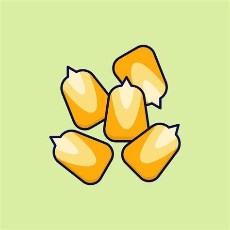 Corn Seed Vector Illustration Isolated Seed Illustration 24542127