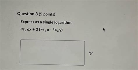 solved question 3 5 ﻿points express as a single
