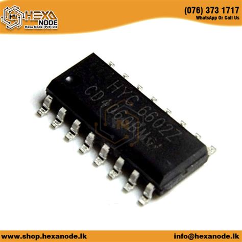 Cd4060 Sop 14 Stage Ripple Carry Binary Counterdivider And Oscillator