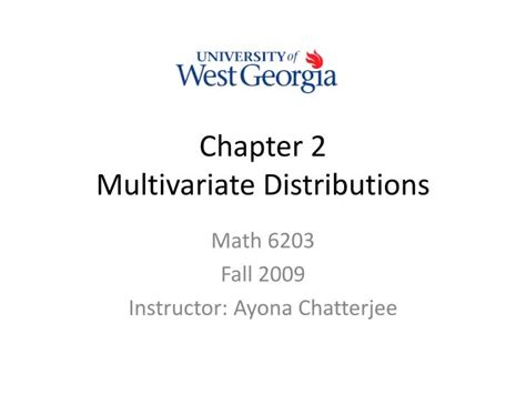 Ppt Understanding Multivariate Distributions In Statistics Powerpoint