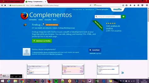 Instalar Firebug Firefox Youtube