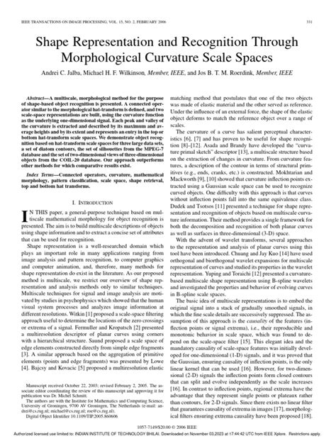shape representation and recognition through morphological curvature