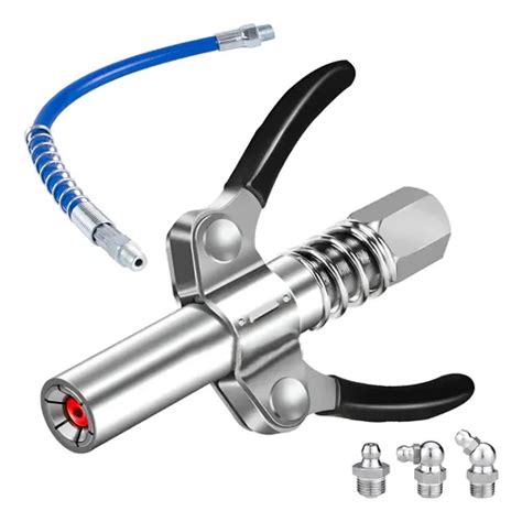 Com 3 Bico Graxeira Acoplador De Graxa Com Mangueira Bomba Mercadolivre