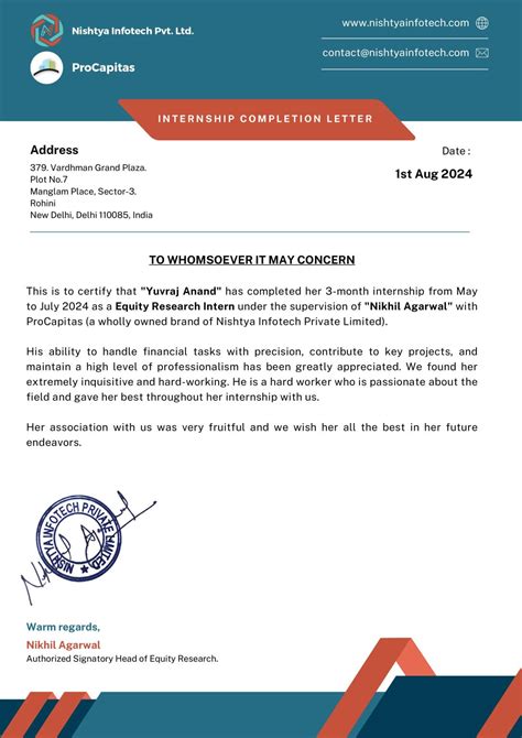 Yuvraj Anand On Linkedin Internship Equityresearch