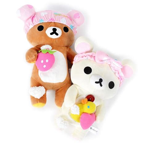 Rilakkuma And Korilakkuma Bath Time Plushes Hello Kitty Rilakkuma