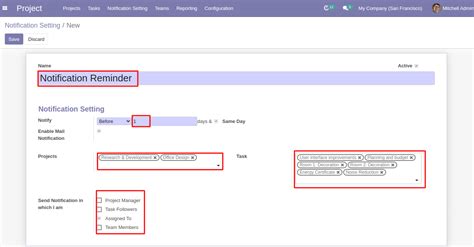 Odoo Task Notification Reminder Odoo Task Reminder Mail