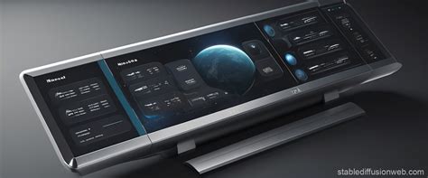 Modern Ui Interface With A 3d Render Of A Rocket Lying Down Horizontally The Ui Display Some