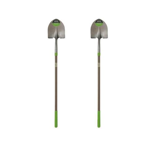 Fiskars 57 In Carbon Steel Handle Digging Shovel 2 Pack 1077390