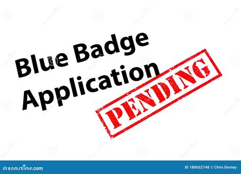 Blue Badge Application Pending Stock Illustration Illustration Of Health Local 180652748