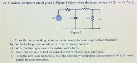 Solved Consider The Electric Circuit Given In Figure Below Chegg