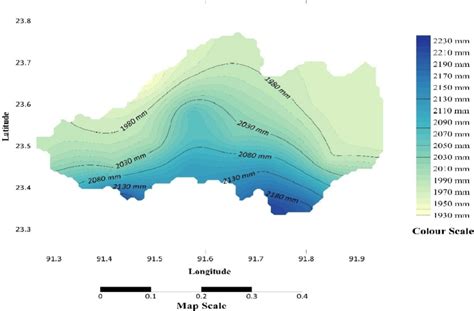 Graphical Representation Of Isohyetal Map Of Gomati River Basin Using