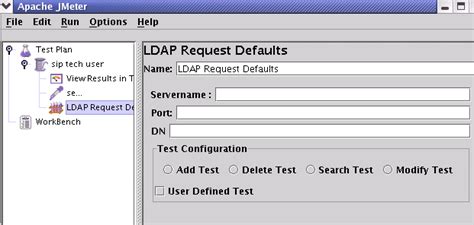 Jmeter Users Manual Building An Ldap Test Plan