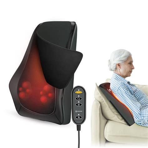 Comfier Back Massager With Heat3d Deep Kneading Shiatsu Neck And Back