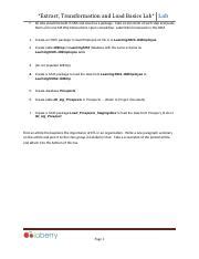 Basic SSIS Lab Docx Extract Transformation And Load Basics Lab Lab All Labs Should Be Built