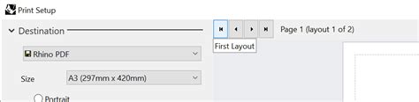 Print Dialog Missing Arrows To Preview Layout Pages Serengeti Rhino Wip Mcneel Forum