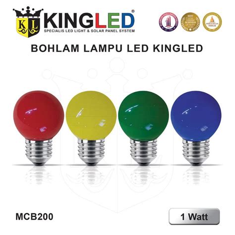 Jual Lampu LED Bohlam Warna Warni Watt LED Bulb Shopee Indonesia