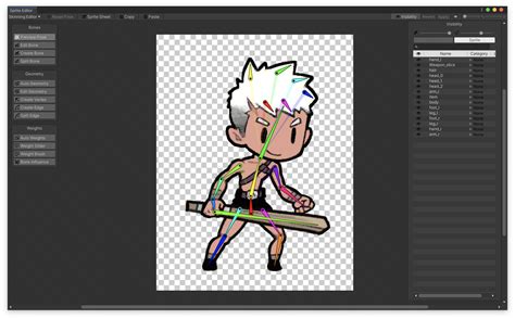 unity2019 3最新2d 骨骼 ik 动画 换装 全面指南！ 技术专栏 unity官方开发者社区