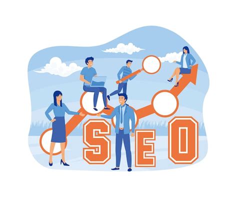 premium vector search engine optimization concept people holding