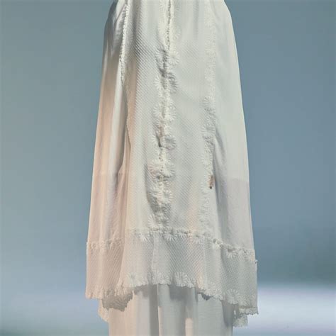 Shiqa Frost White Telekung Fustaann