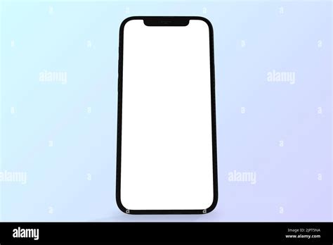 Telephone Smartphone Realistic Mobile Phone Mockup With Blank Screen