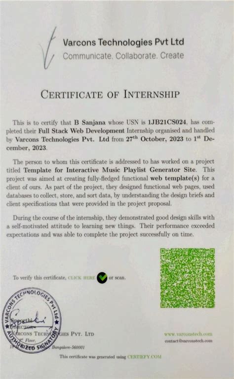 Sanjana B On Linkedin Internship Fullstackdevelopment Webdevelopment